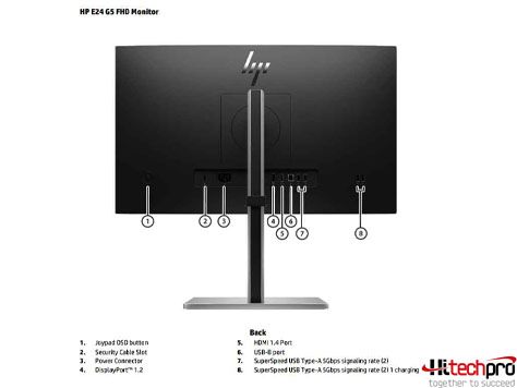 HP EliteDisplay E24 G5 23.8" FHD Monitor,3Y WTY_6N6E9AA – Hitechpro