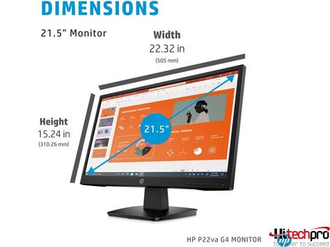 HP P22va G4 21.5INCH FHD LED, VGA, HDMI_453D2AA – Hitechpro