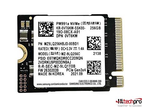 Ổ CỨNG Samsung SSD M.2 256GB PM991a NVMe Gen3x4 2230 MZ9LQ256HBJD-00BD ...