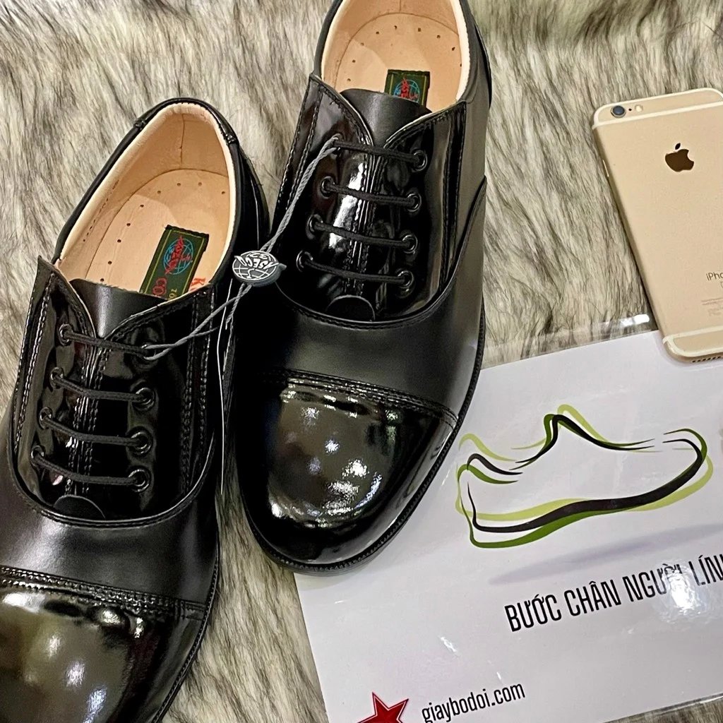 Giày Da Quân Đội Tá Bóng 28C Công Ty 32 – Giày Bộ Đội Công An
