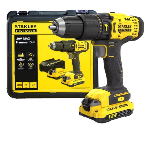 Máy khoan pin Stanley 20V SCD711D2K-B1 (2 Pin 2Ah & 1 Sạc) - TTBH ...