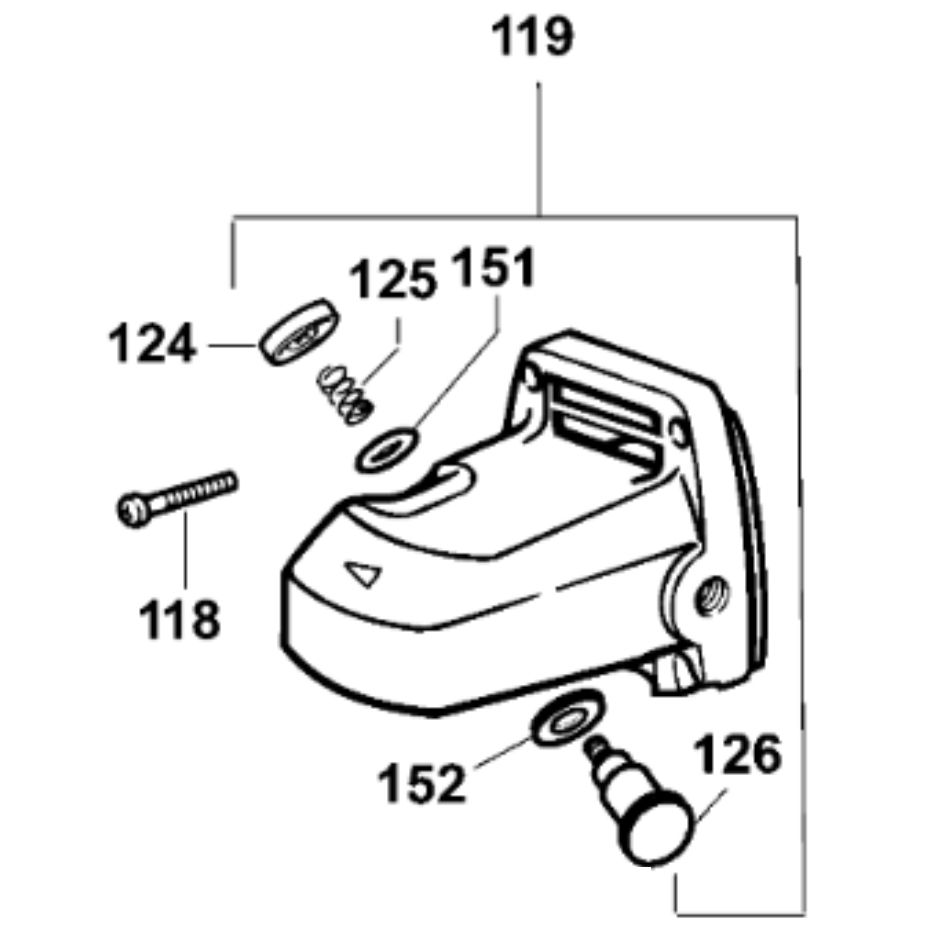 Hộp Chứa Bánh Răng Máy Mài Dw840 Dewalt 403155-01 - TTBH Saigon ESCO