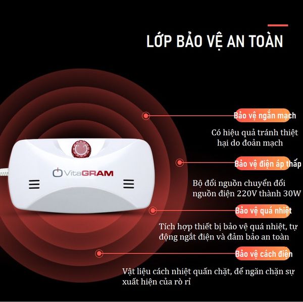 Đai massage giảm mỡ bụng Hàn Quốc VitaGRAM – Hàng Nhập Khẩu 365