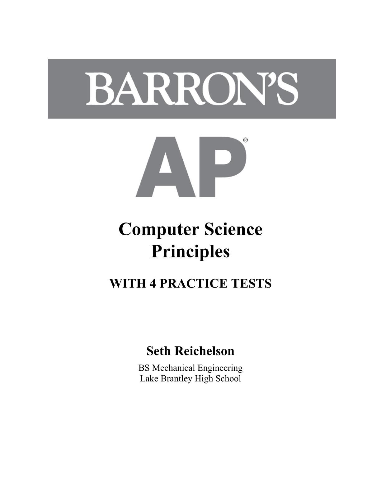 AP Computer Science Principles With 4 Practice Tests E books Max30