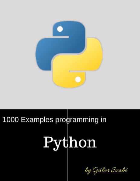 1000 Python Examples (2020) – E-books Max30