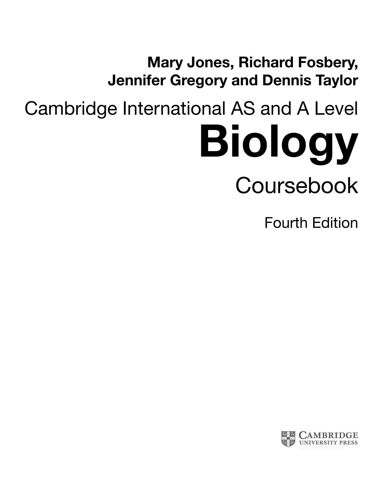 Cambridge International AS and A Level Biology Coursebook – E-books Max30