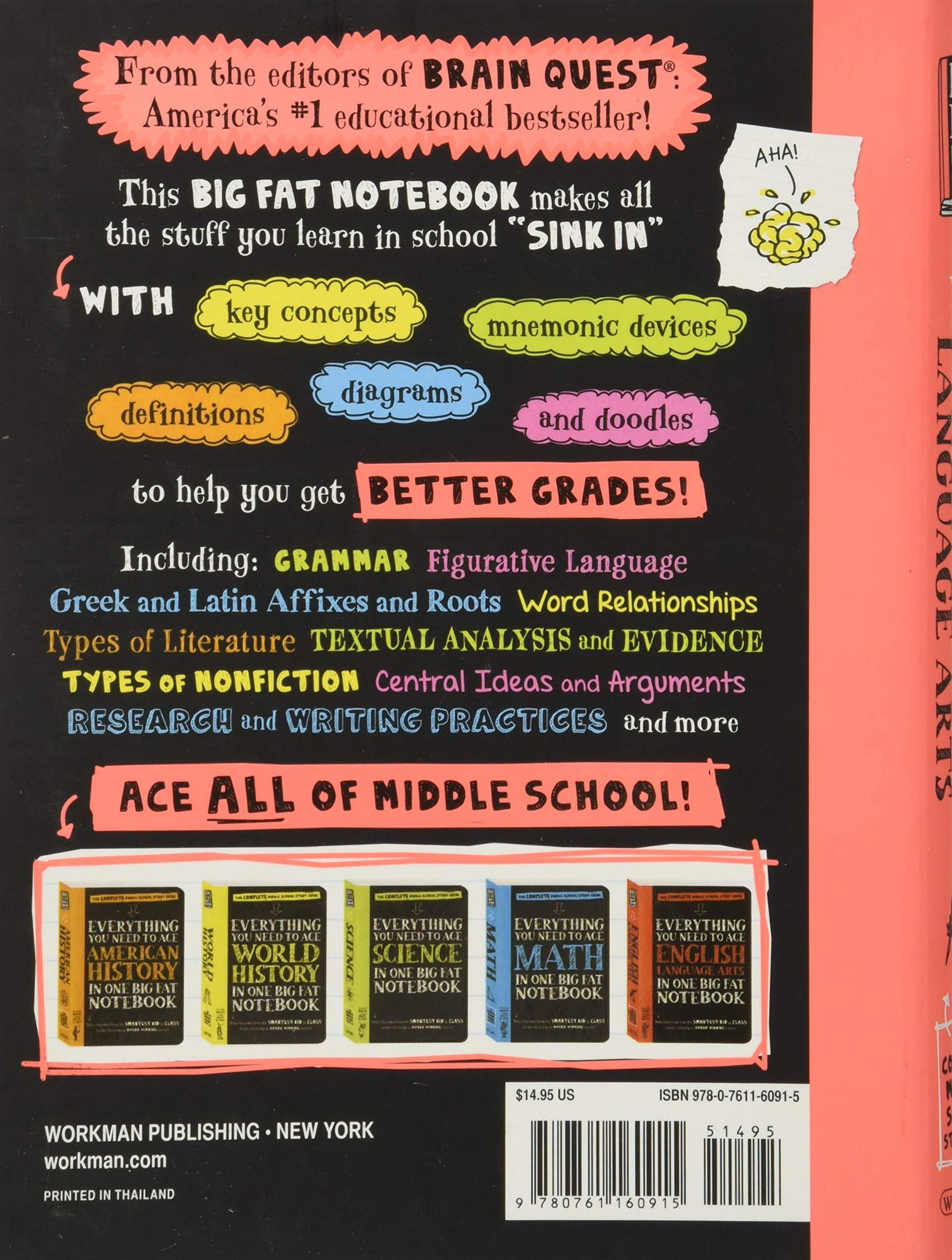 Everything You Need to Ace English Language Arts in One Big Fat Notebo ...