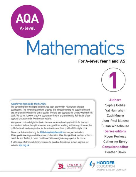 AQA A Level Mathematics Year 1 – E-books Max30