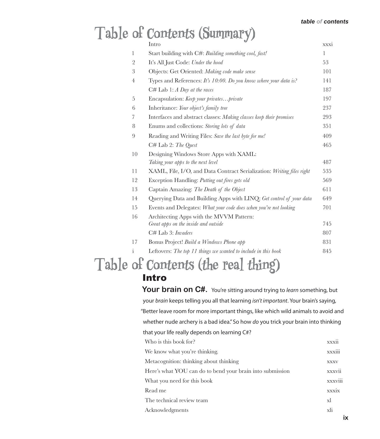 Head First C A Learners Guide To Real World Programming With C Xaml