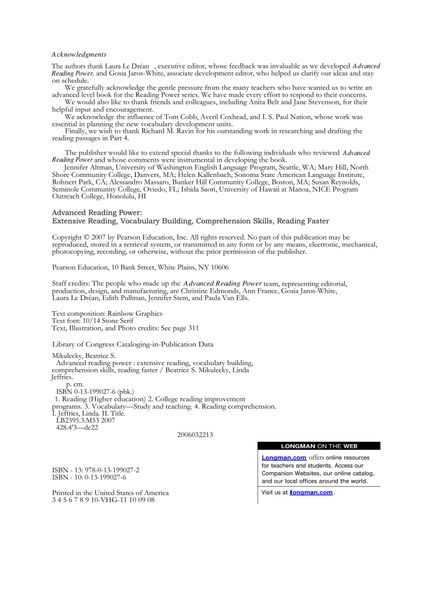 Advanced Reading Power With keys – E-books Max30