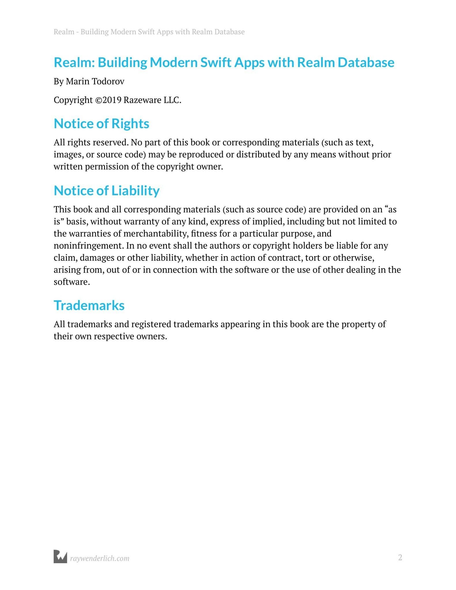 Realm: Building Modern Swift Apps with Realm Database (Second Edition) – E-books Max30