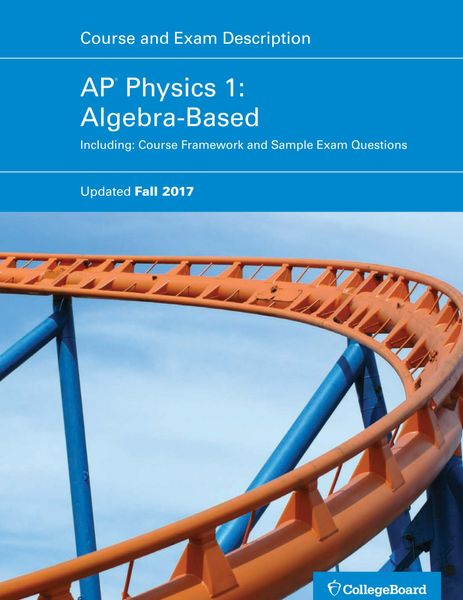 AP Physics 1 Course and Exam Description – E-books Max30