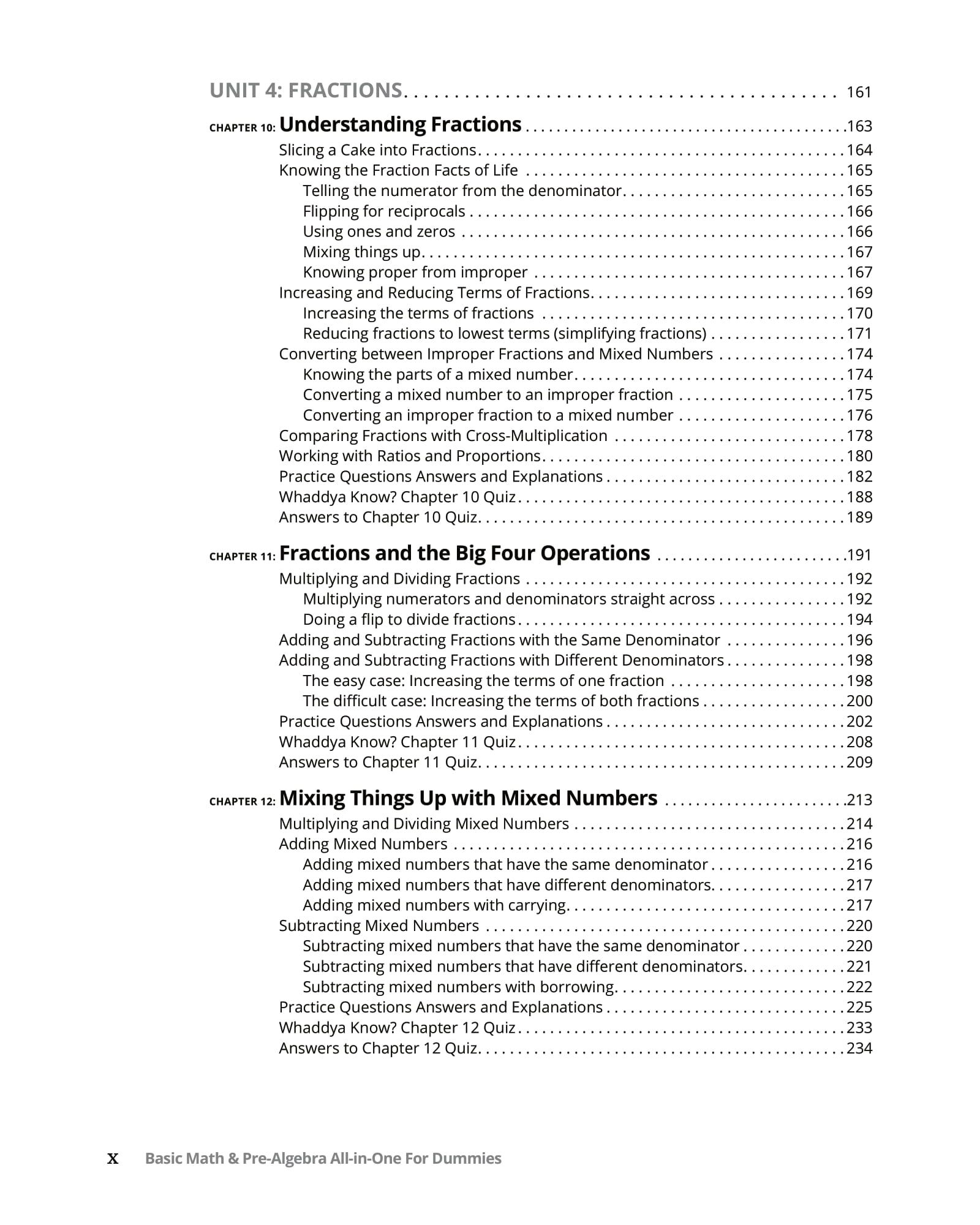 Basic Math & Pre-Algebra All-in-One For Dummies,1st Edition – E-books Max30