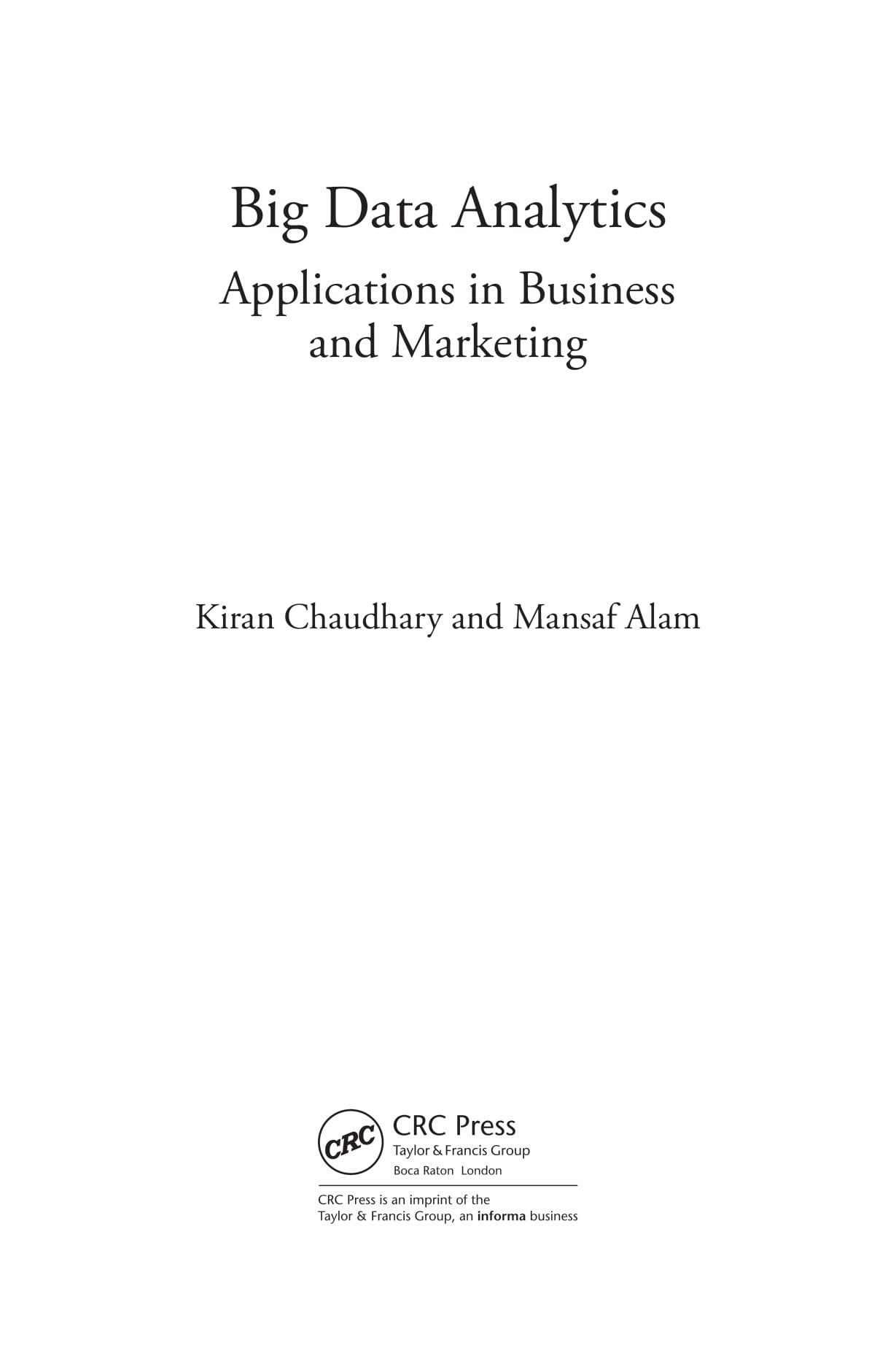 Big Data Analytics: Applications in Business and Marketing – E-books Max30