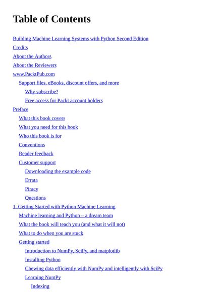 Building Machine Learning Systems with Python Second Edition – E-books Max30