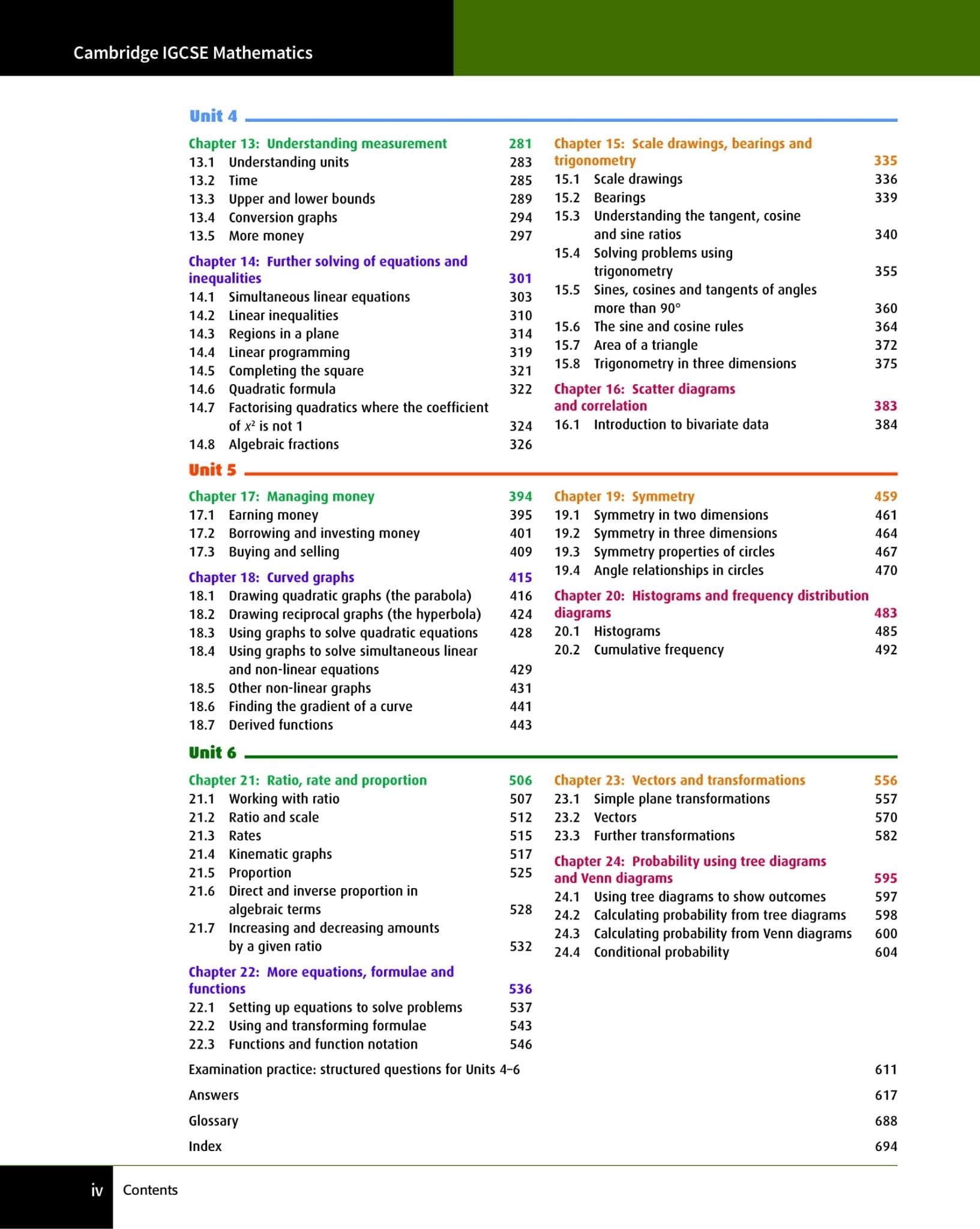 Cambridge IGCSE® Mathematics Core and Extended Coursebook, 2nd Edition – E-books Max30