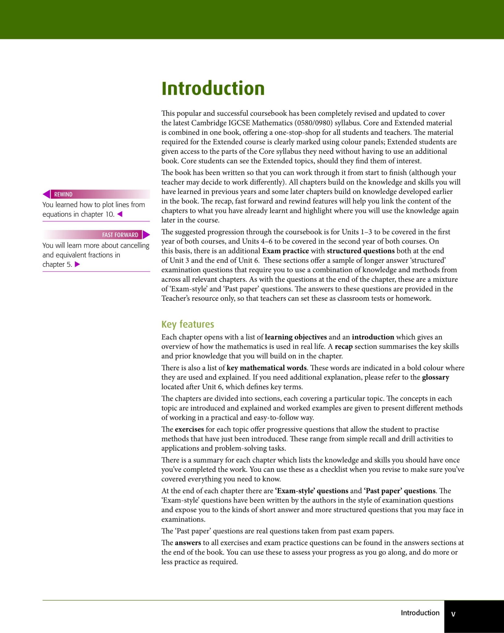 Cambridge IGCSE® Mathematics Core and Extended Coursebook, 2nd Edition – E-books Max30