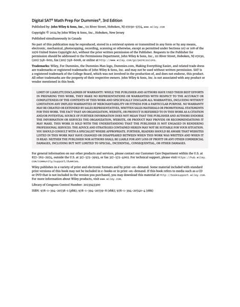 Digital SAT Math Prep For Dummies, 3rd Edition – E-books Max30