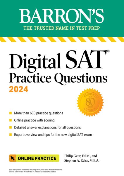 Digital SAT Practice Questions 2024: More than 600 Practice Exercises ...
