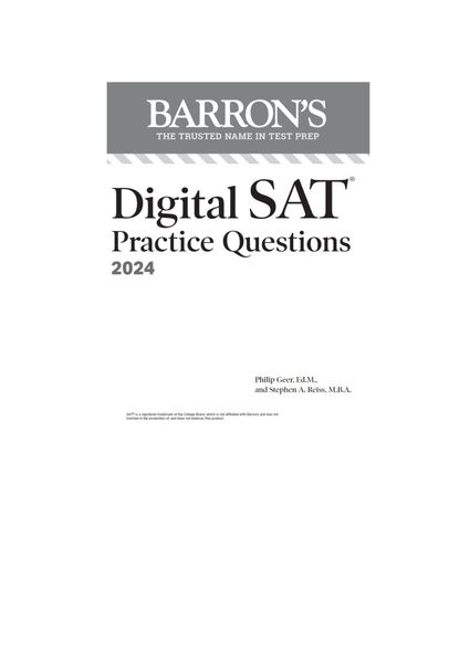 Digital SAT Practice Questions 2024: More than 600 Practice Exercises ...