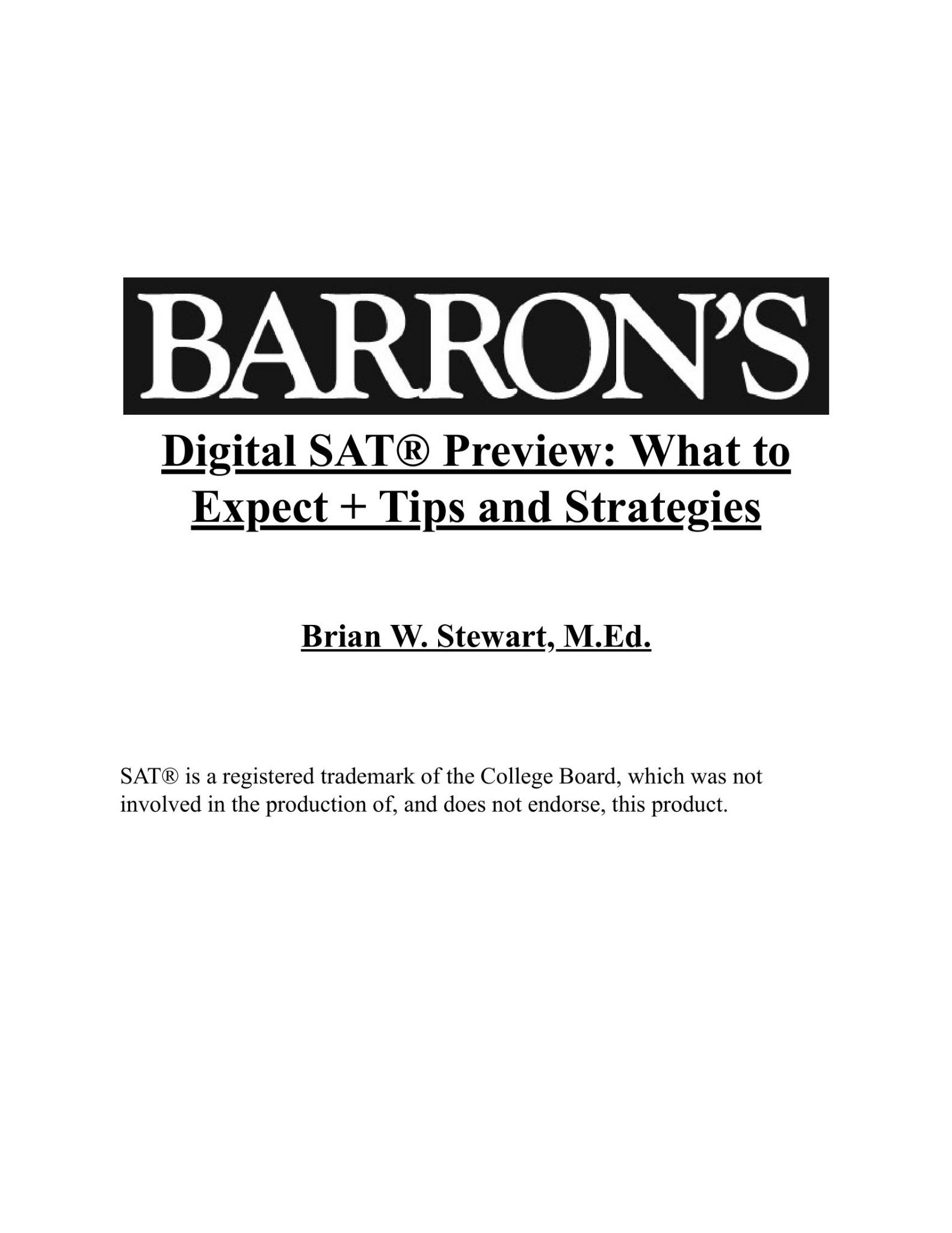 Digital SAT Preview: What to Expect + Tips and Strategies – E-books Max30