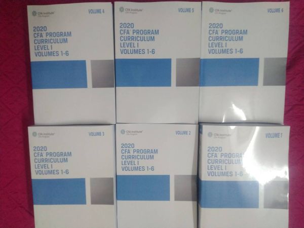 CFA Program Curriculum 2020 Level I Volumes 1-6 Box Set, 1st Edition ...