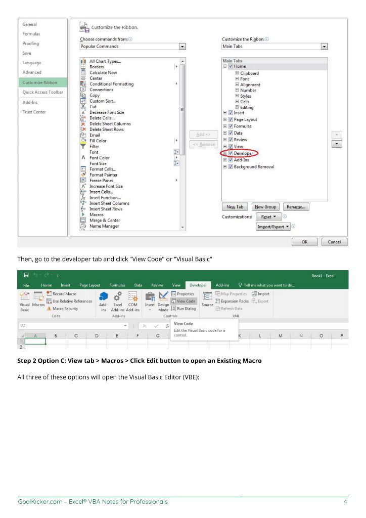 Excel VBA Notes for Professionals – E-books Max30