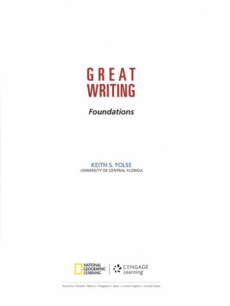 Great Writing Foundations – E-books Max30