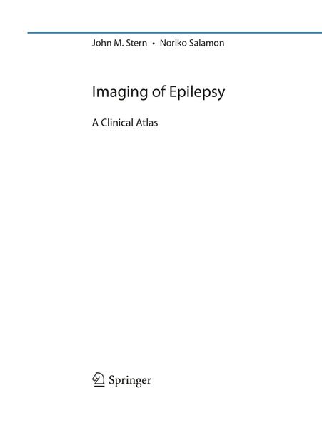 Imaging of Epilepsy: A Clinical Atlas – E-books Max30