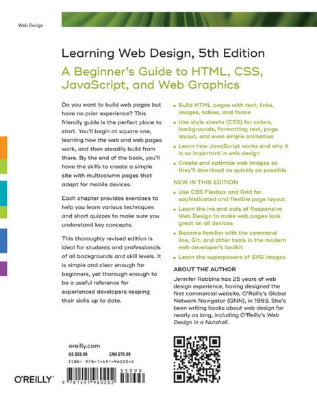 Learning Web Design: A Beginner's Guide to HTML, CSS, JavaScript, and ...