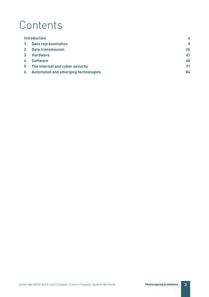 Cambridge IGCSE and O Level Computer Science Computer Systems Workbook ...