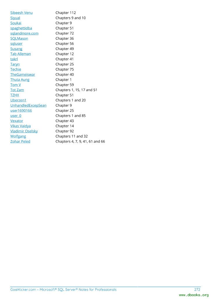 Microsoft SQL Server Notes for Professionals – E-books Max30 Microsoft SQL Server Notes for Professionals – E-books Max30