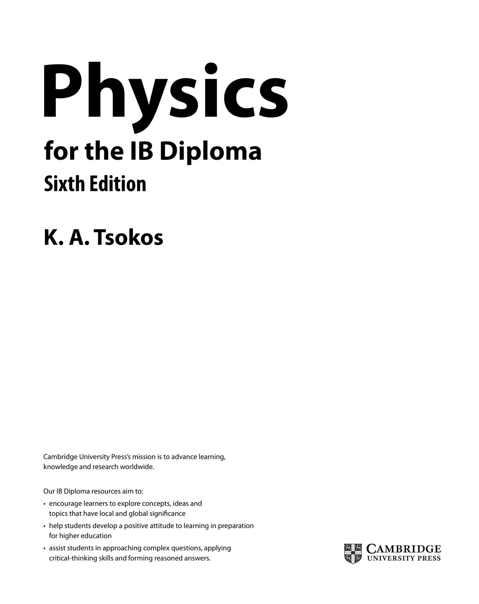 Physics for the IB Diploma Coursebook (printed in black & white) – E ...
