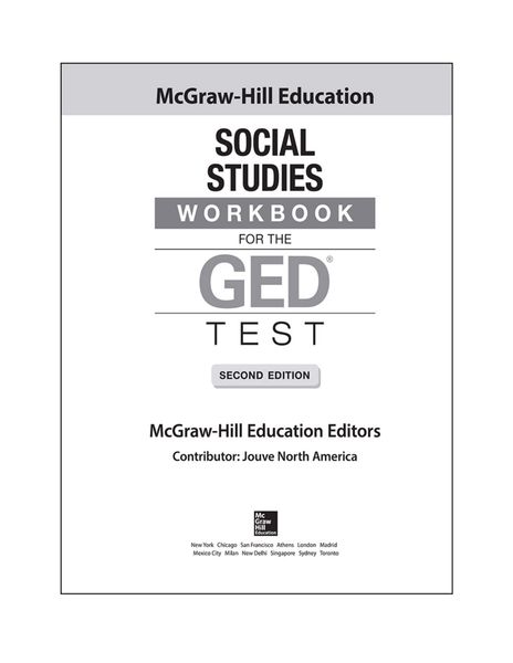 McGraw-Hill Education Social Studies Workbook for the GED Test, 2nd Ed ...