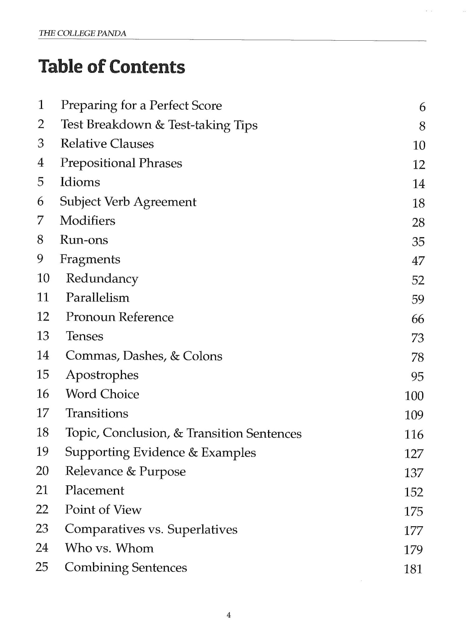The College Panda's SAT Writing: Advanced Guide and Workbook for the N ...