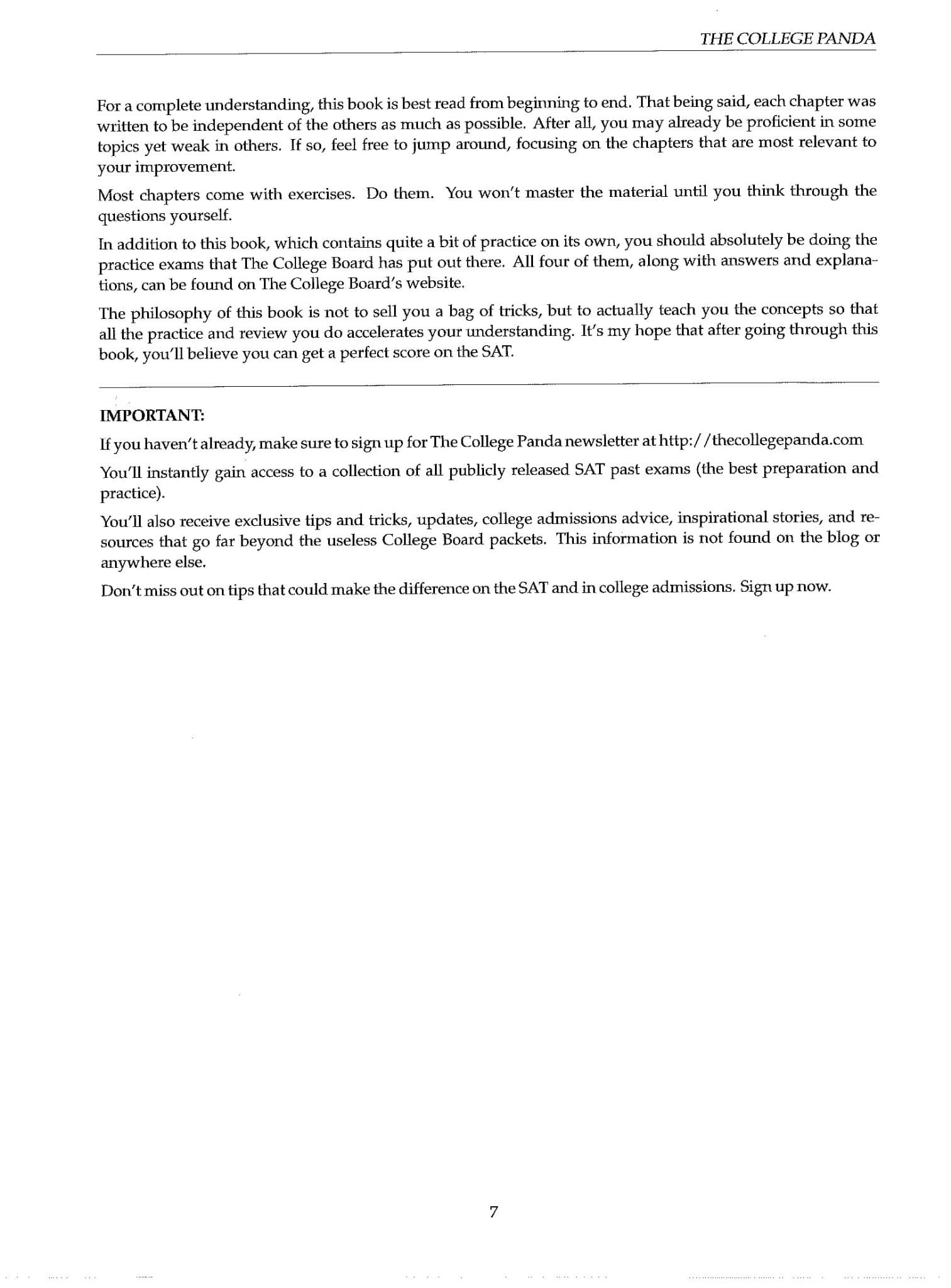 The College Panda's SAT Writing: Advanced Guide and Workbook for the N ...