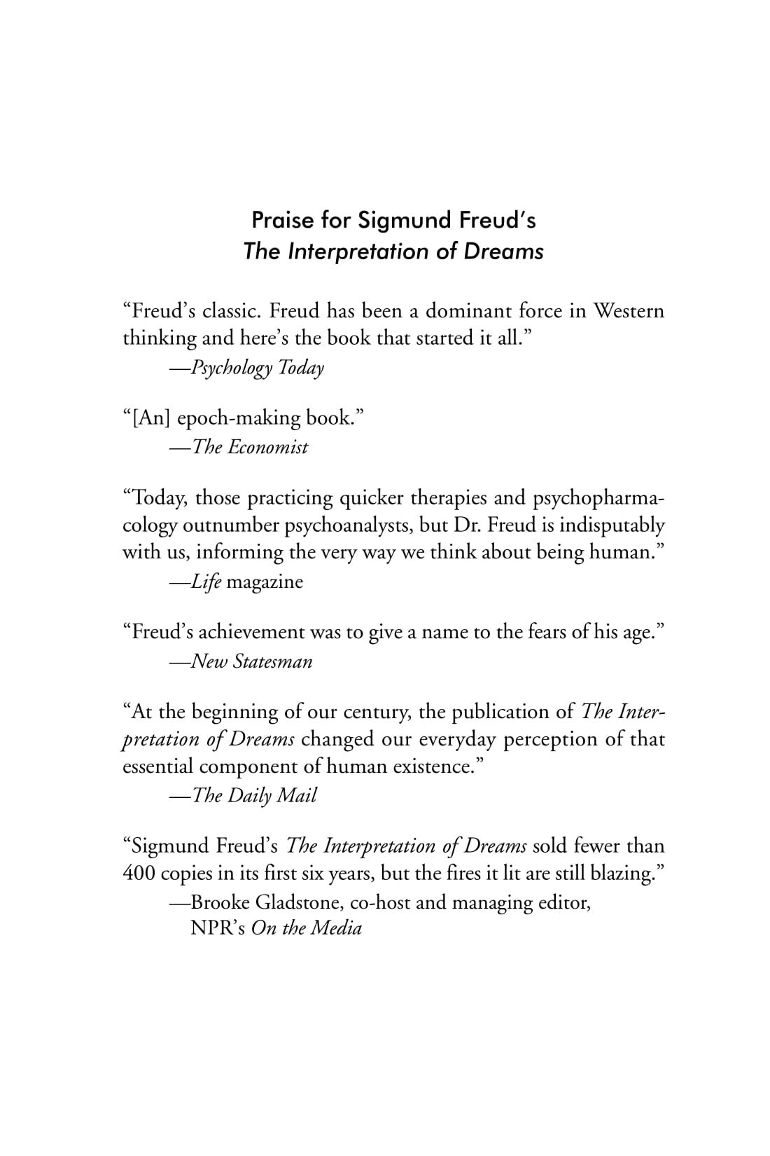 Interpretation of Dreams: The Complete and Definitive Text – E-books Max30