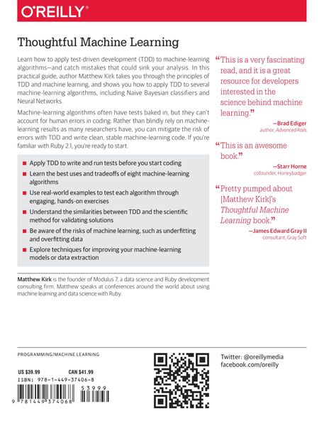 Thoughtful Machine Learning: A Test-Driven Approach – E-books Max30