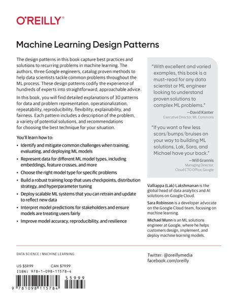 Machine Learning Design Patterns: Solutions to Common Challenges in Da – E-books Max30