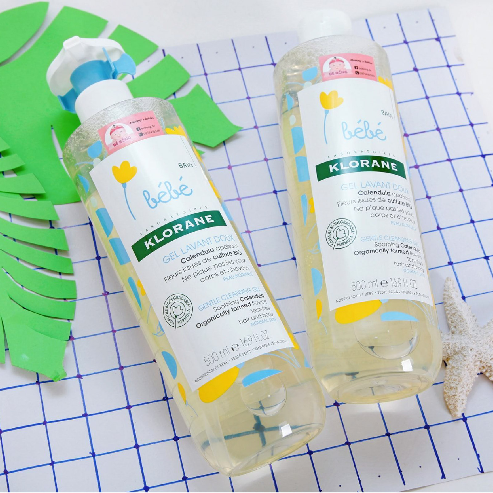 Sữa tắm gội Klorane BéBé 500ml (trẻ từ sơ sinh) – Bé Bồng
