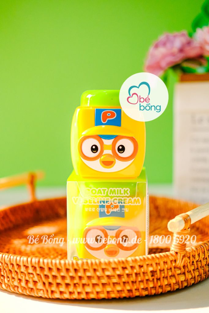 Kem dưỡng da Pororo veseline chiết xuất từ sữa dê 65g – Bé Bồng