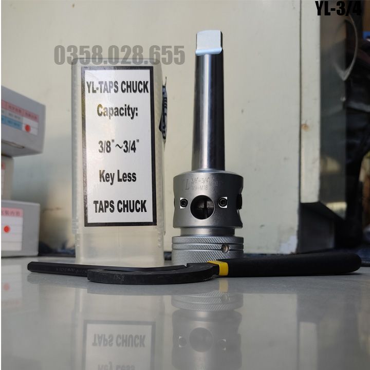 Đầu kẹp mũi taro YL-3/4 cặp mũi M9-M18 đuôi côn MT3 – Khoan từ