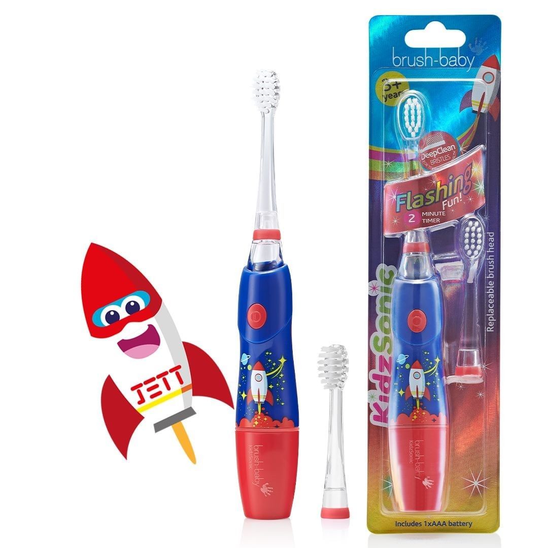 BÀN CHẢI ĐIỆN SÓNG ÂM DÙNG PIN KIDZSONIC BRUSH- BABY ( TỪ 3 TUỔI) – YODEE Việt Nam
