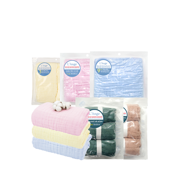 L'Ange Khăn Bông 100% Thiên Nhiên, Bao Bì Y Tế | YODEE Việt Nam
