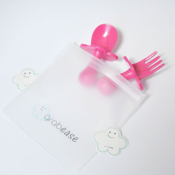 GRABEASE BỘ MUỖNG NĨA TẬP ĂN CHO BÉ TỪ MỸ - HỒNG – YODEE Việt Nam