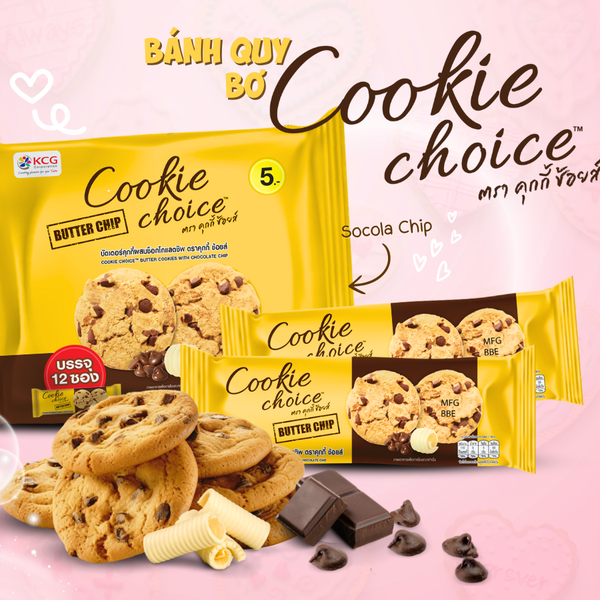 Bánh Quy Bơ Cookie Choice Với Socola Chip – Thơm Ngon, Giòn Rụm – 240g ...