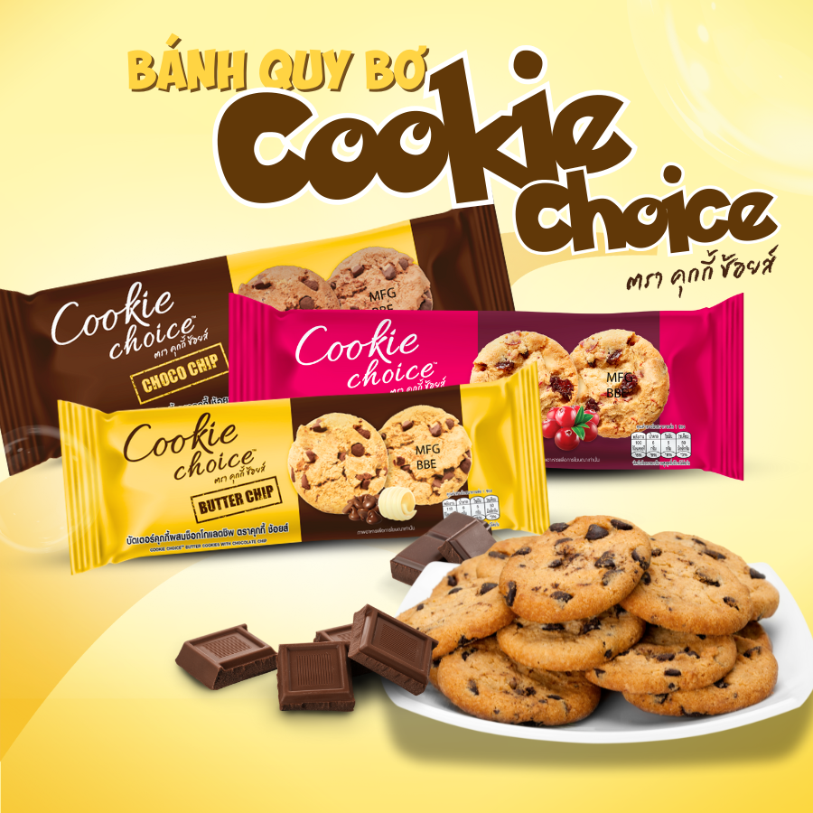 Bánh Quy Bơ Cookie Choice Với Socola Chip – Thơm Ngon, Giòn Rụm – 240g ...