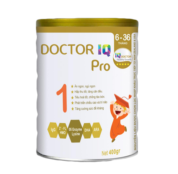 DOCTOR IQ Pro - số 1 (6-36 Tháng) 400gr – DoctorBoone