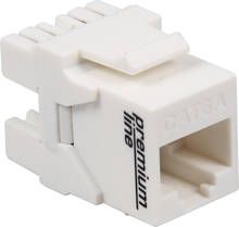 106121020 - Premium Line Category 6 180° Unshielded Keystone Jack, Du ...